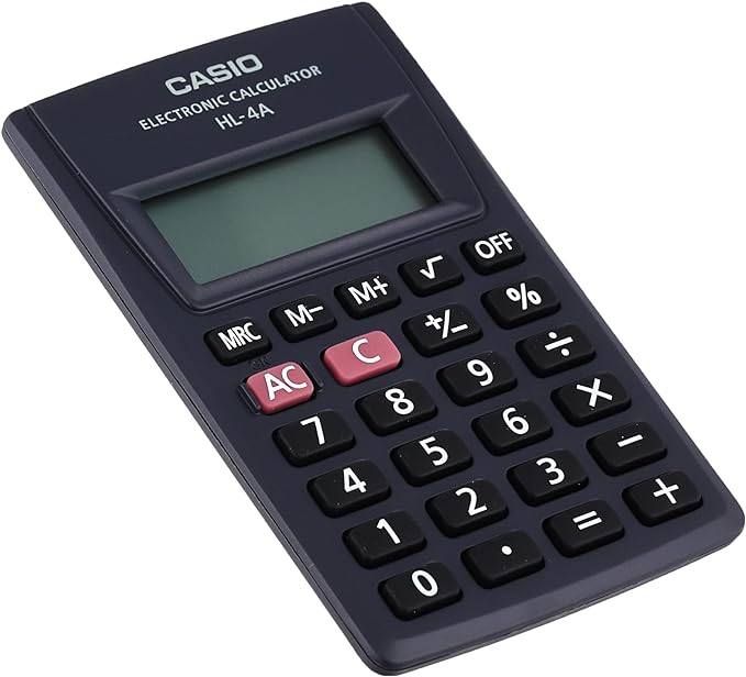 CALCULADORA DE BOLSILLO CASIO HL-4A – Baterías Etcétera