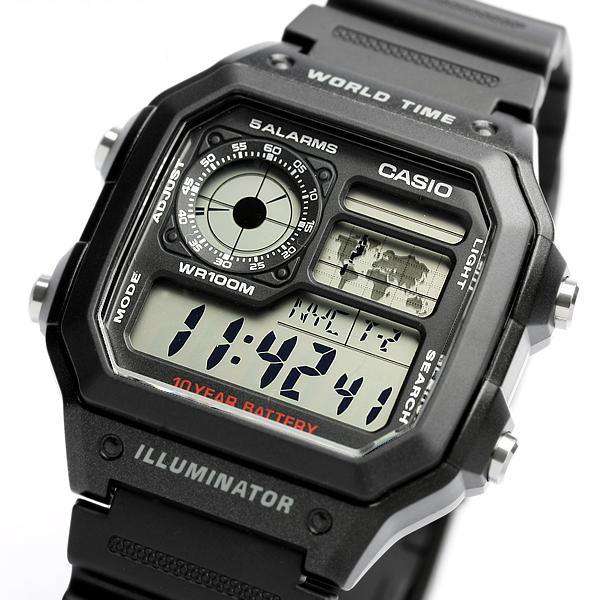 RELOJ CASIO DIGITAL AE-1200WH-1BV – Baterías Etcétera